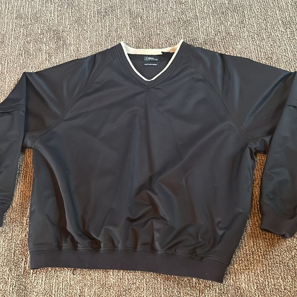 PGA Tour | Jackets & Coats | Pga Tour Black Vneck Windbreaker Jacket ...